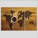 World Map From Coffee Beans Canvas Print, World Map Wall Art, Coffee ...