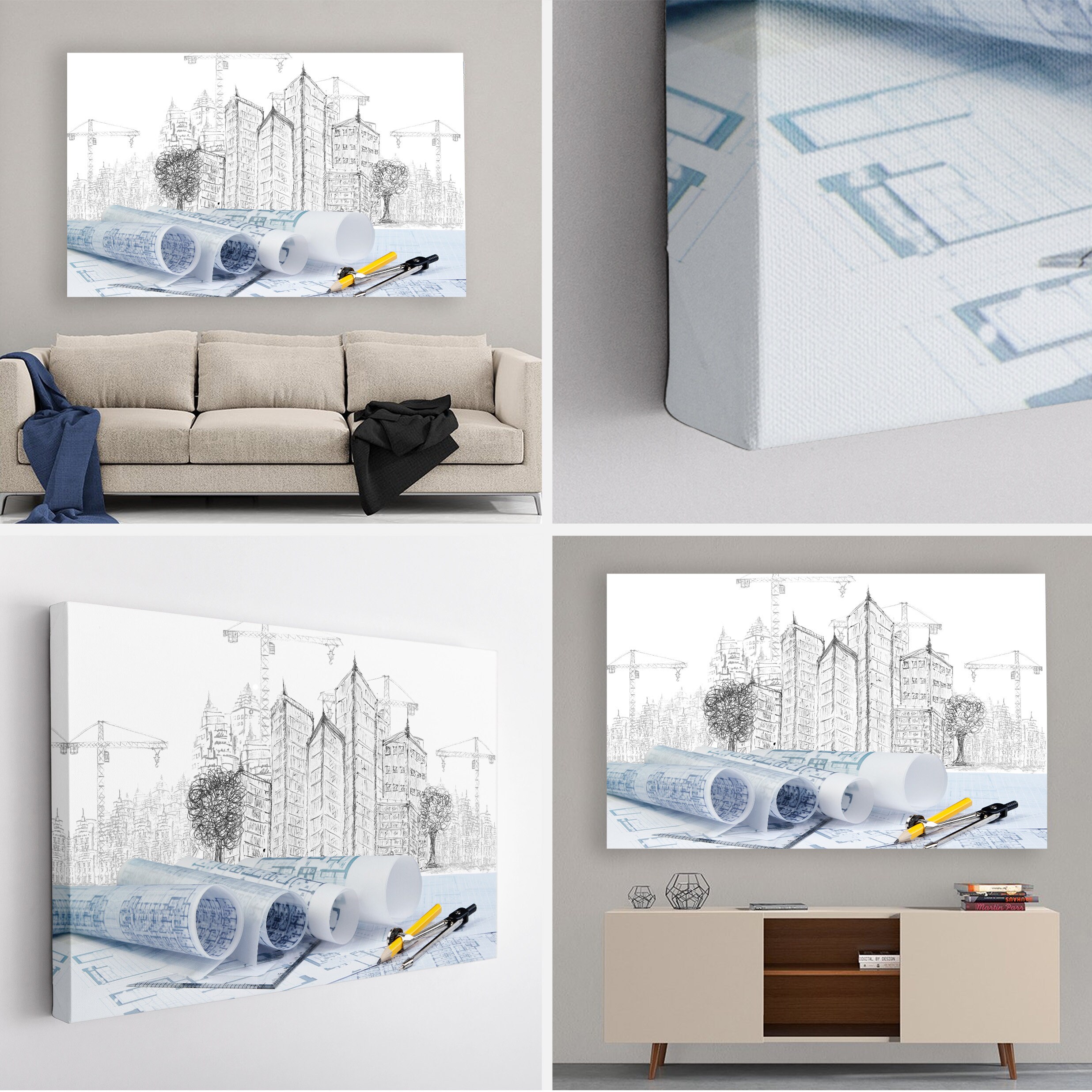 Architect Wall Art, Architect Canvas Print, Architect Gift, Interior ...