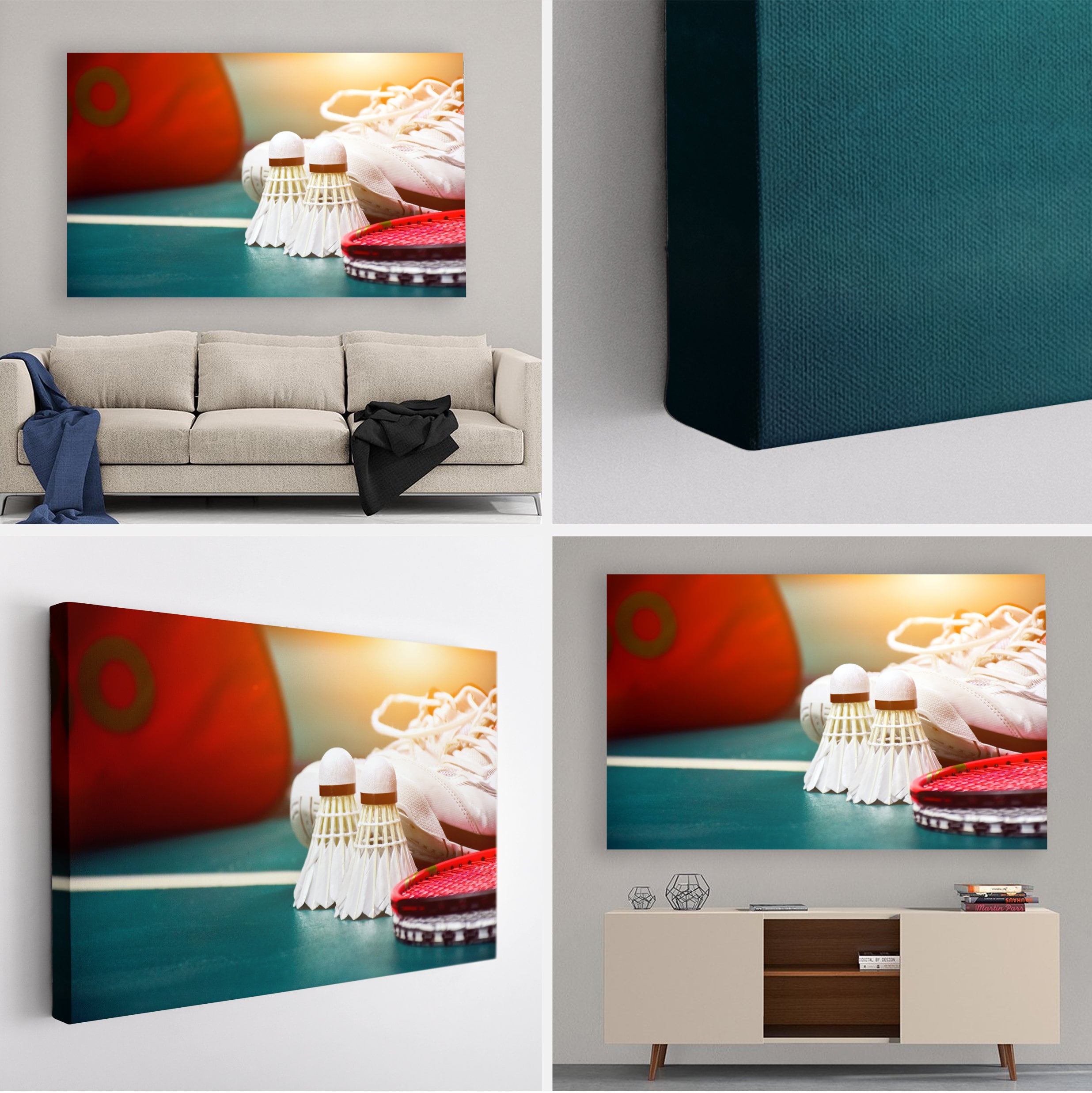 Badminton Canvas Print Badminton Wall Art Badminton Player - Etsy Norway