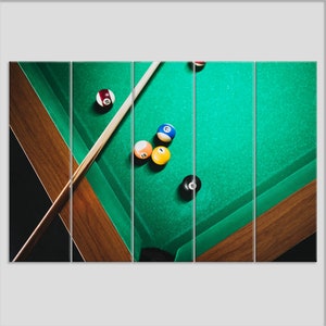 Billiards Canvas Print, Billiards Wall Art, Billiard Room Decor, Man ...