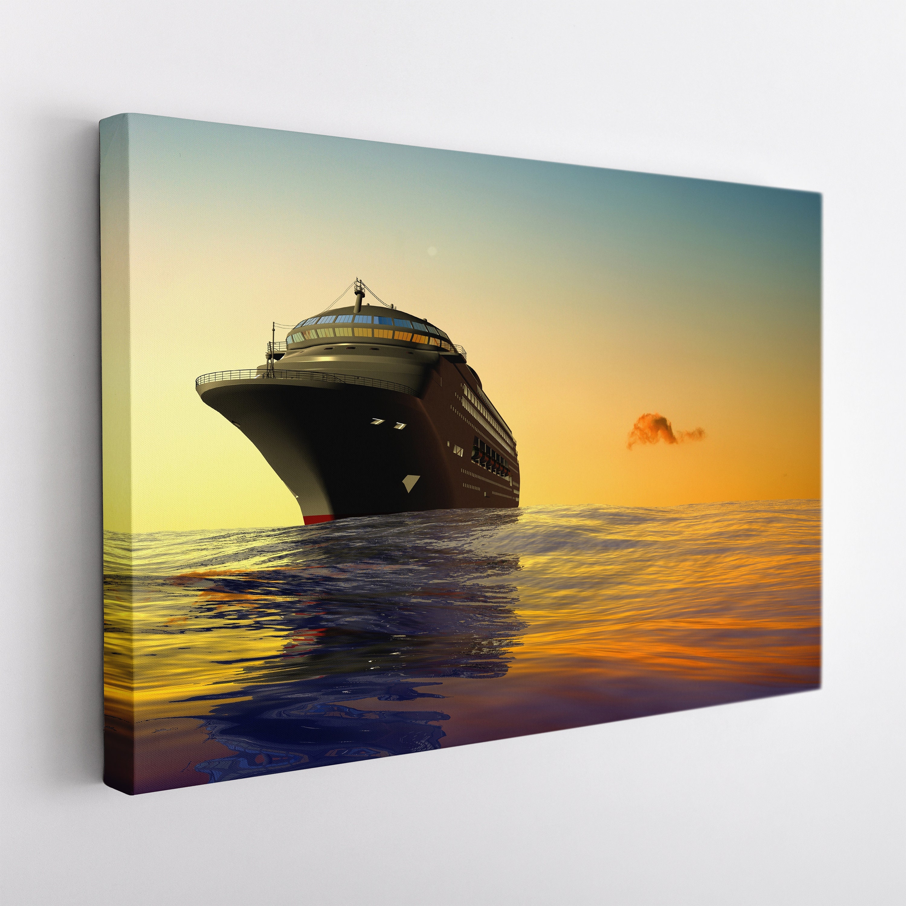 Cruise Ship Canvas Print, Ships Wall Art, Traveling Wall Decor, Cruise ...