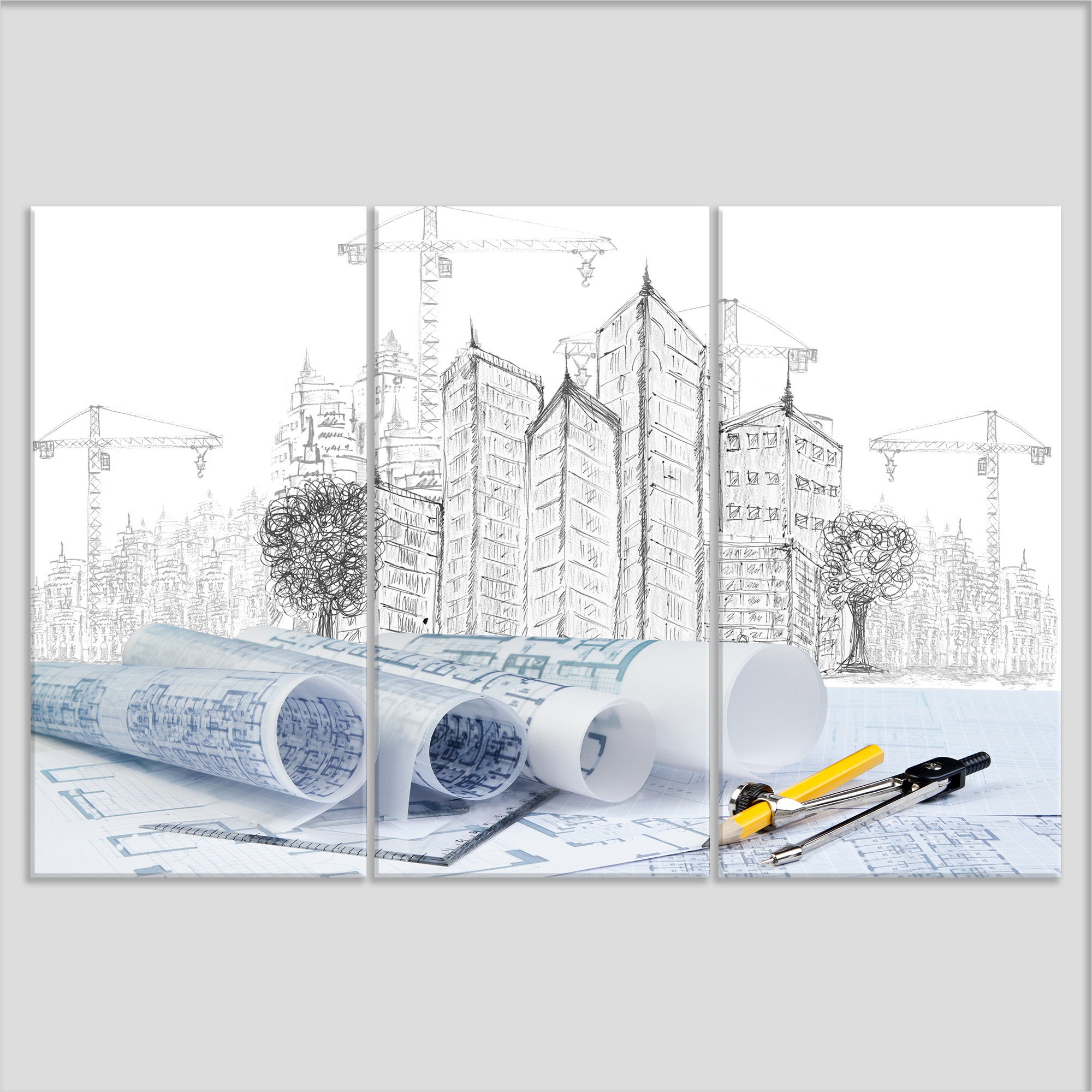 Architect Wall Art, Architect Canvas Print, Architect Gift, Interior ...