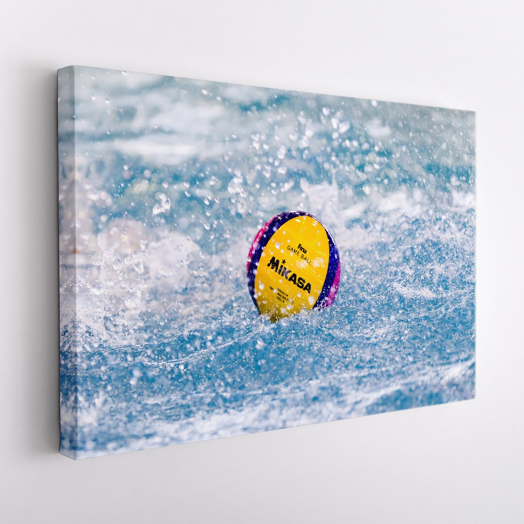Water Polo Canvas Print, Water Polo Wall Art, Water Sports Wall Decor ...