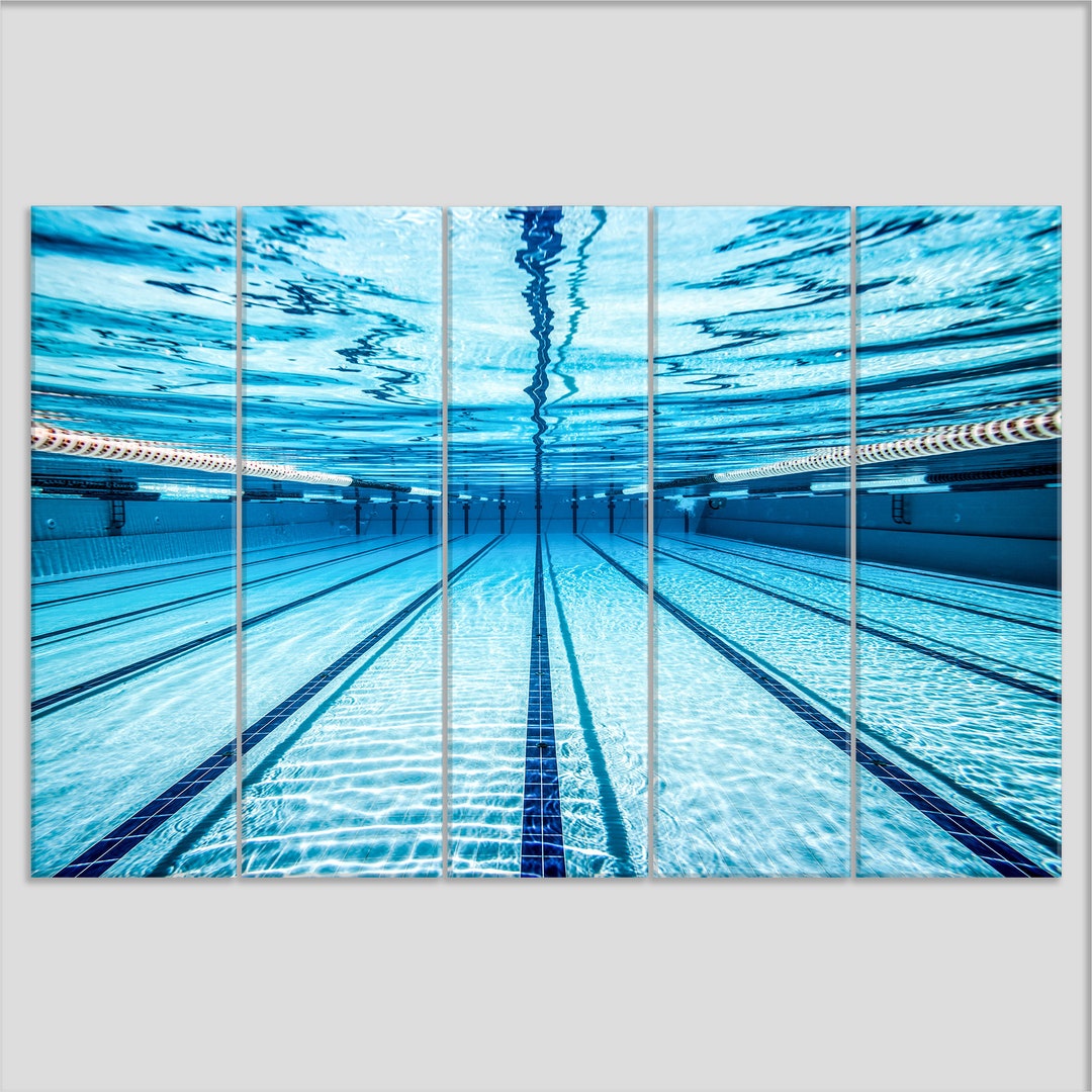 Swimming Wall Art, Swimming Pool Canvas Print, Swimmer Gift, Swimming ...