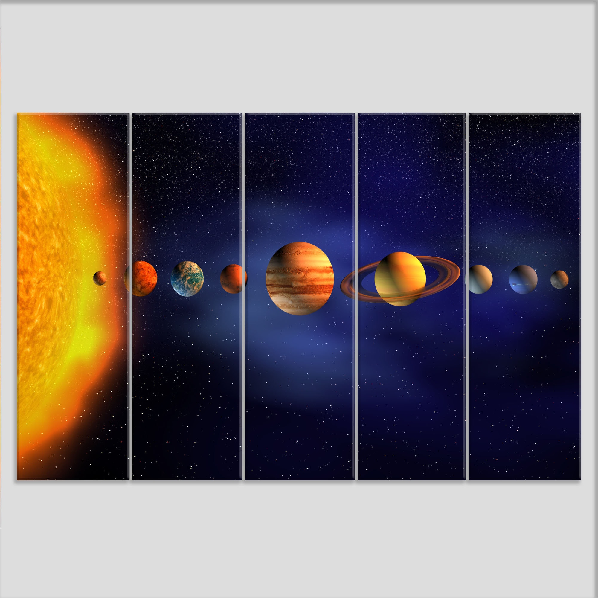 Solar System Canvas Print, Space Canvas Art, Universe Wall Art, Space ...