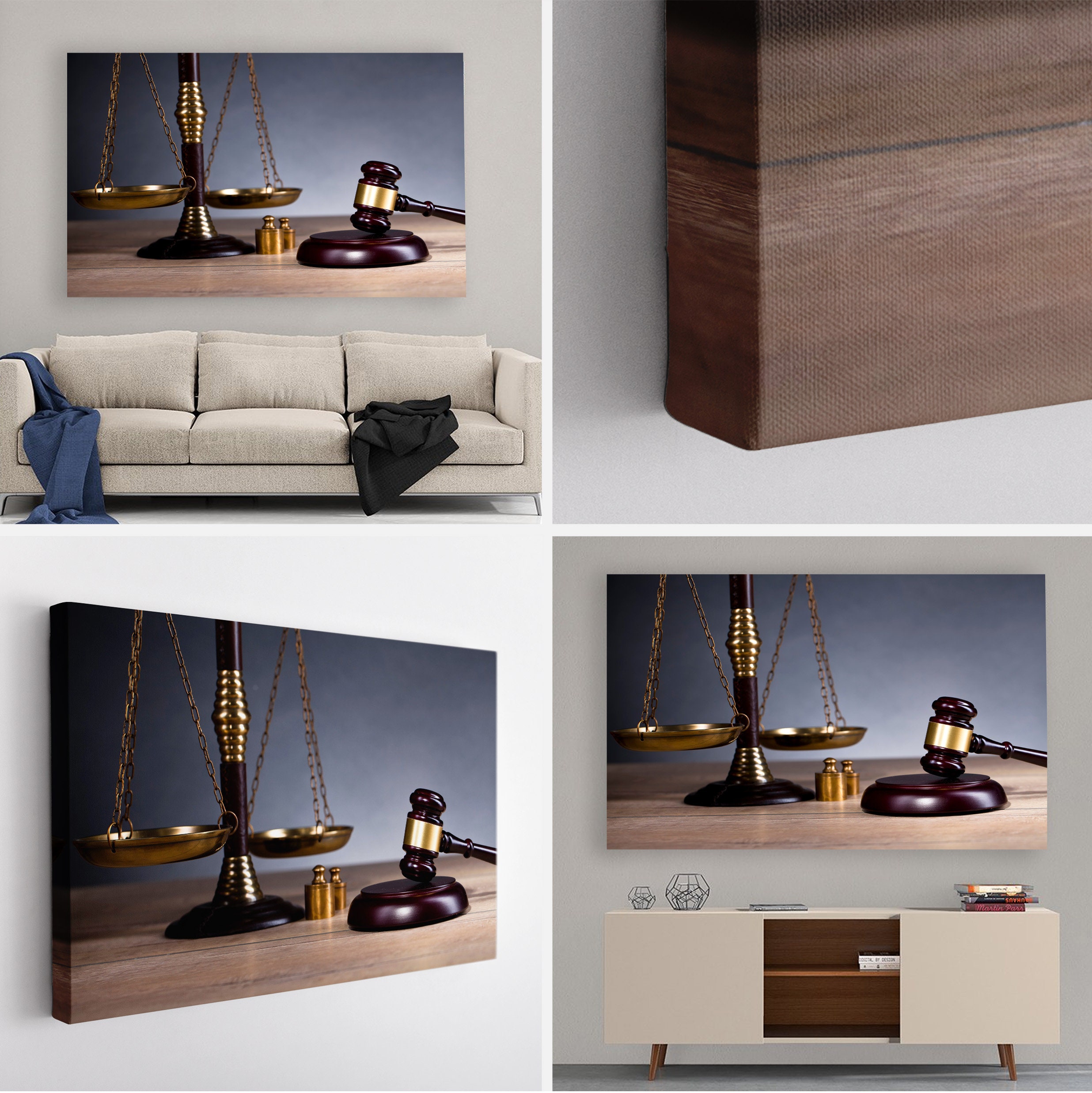 Law Canvas Wall Art, Justice Canvas Print, Law Wall Art, Lawyer Office ...