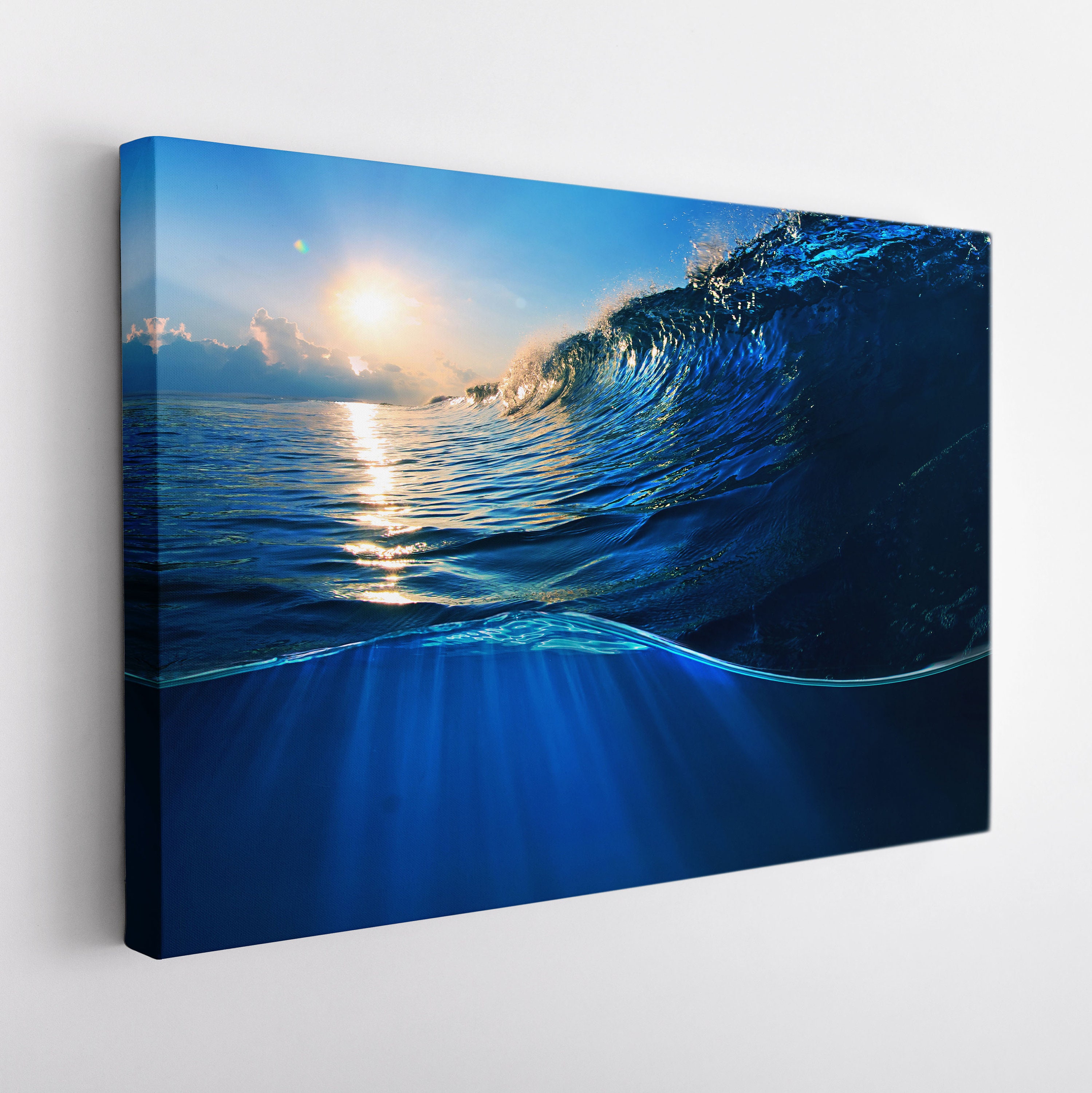Ocean Wave Canvas Print, Ocean Wall Art, Sea Canvas Print, Nature ...
