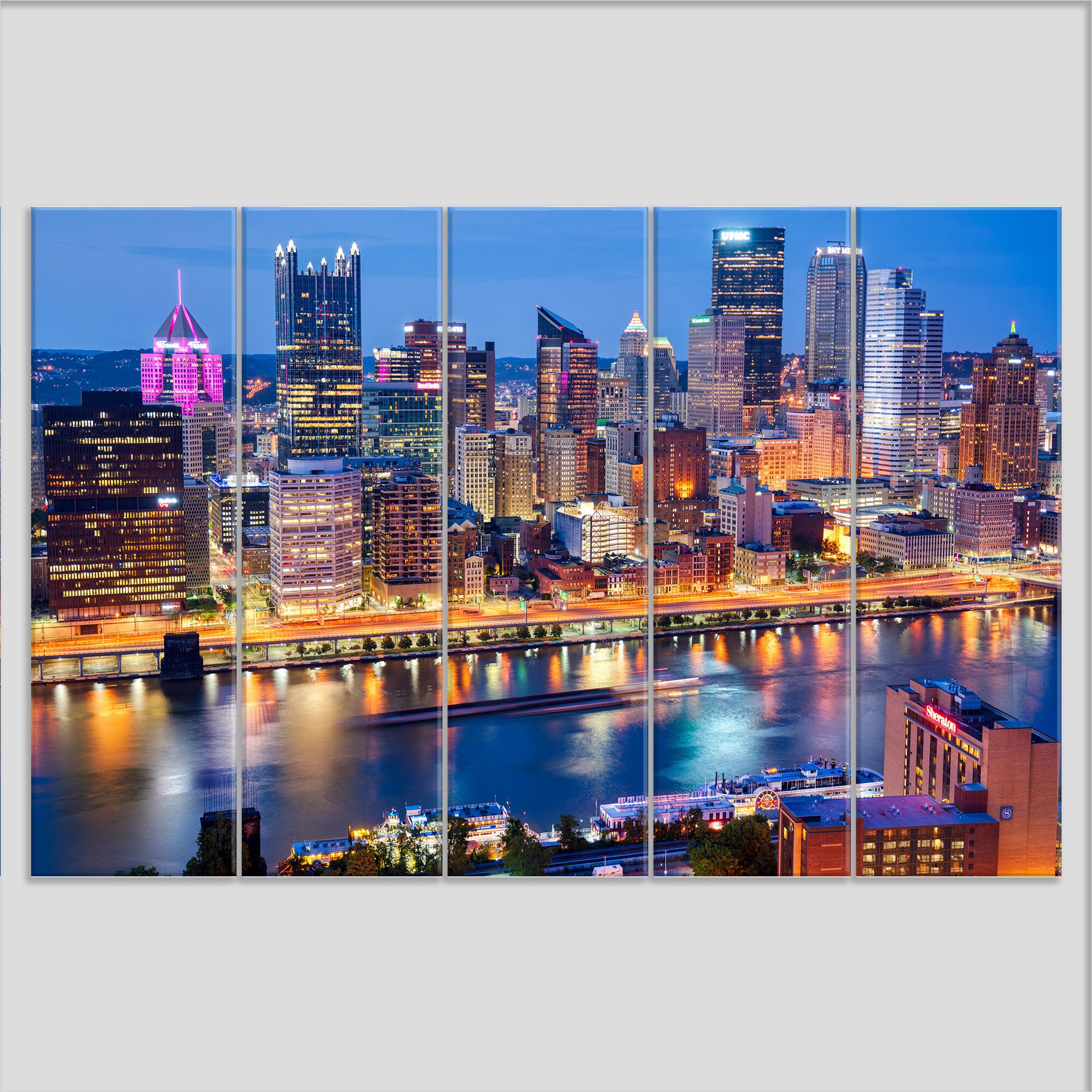 Pittsburgh Canvas Print, Pittsburgh Wall Art, Large Pittsburgh Print - Etsy