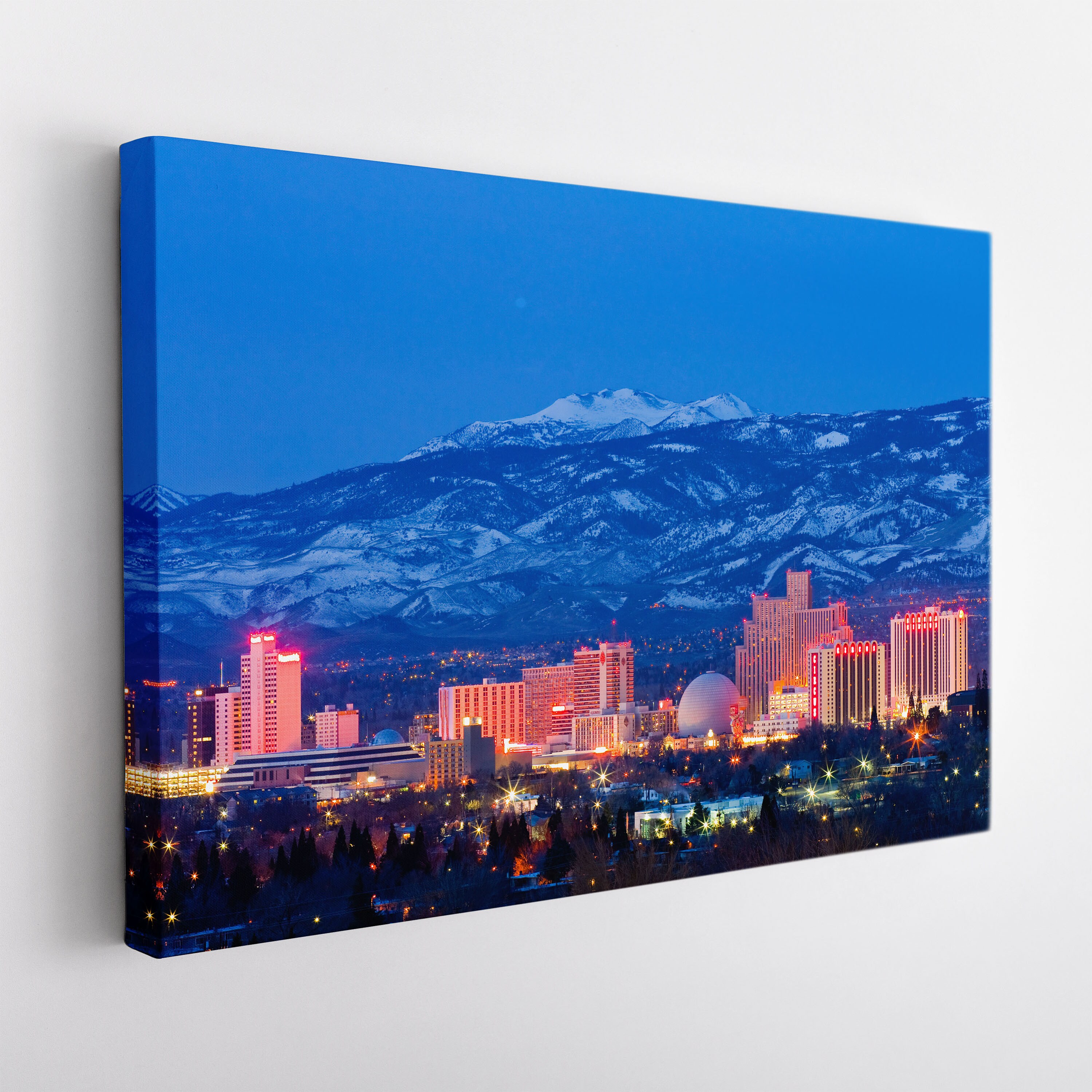 Reno Canvas Print, Reno Wall Art, Large Reno Skyline, Nevada - Etsy