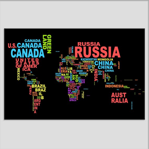 Globe Map With Country Names
