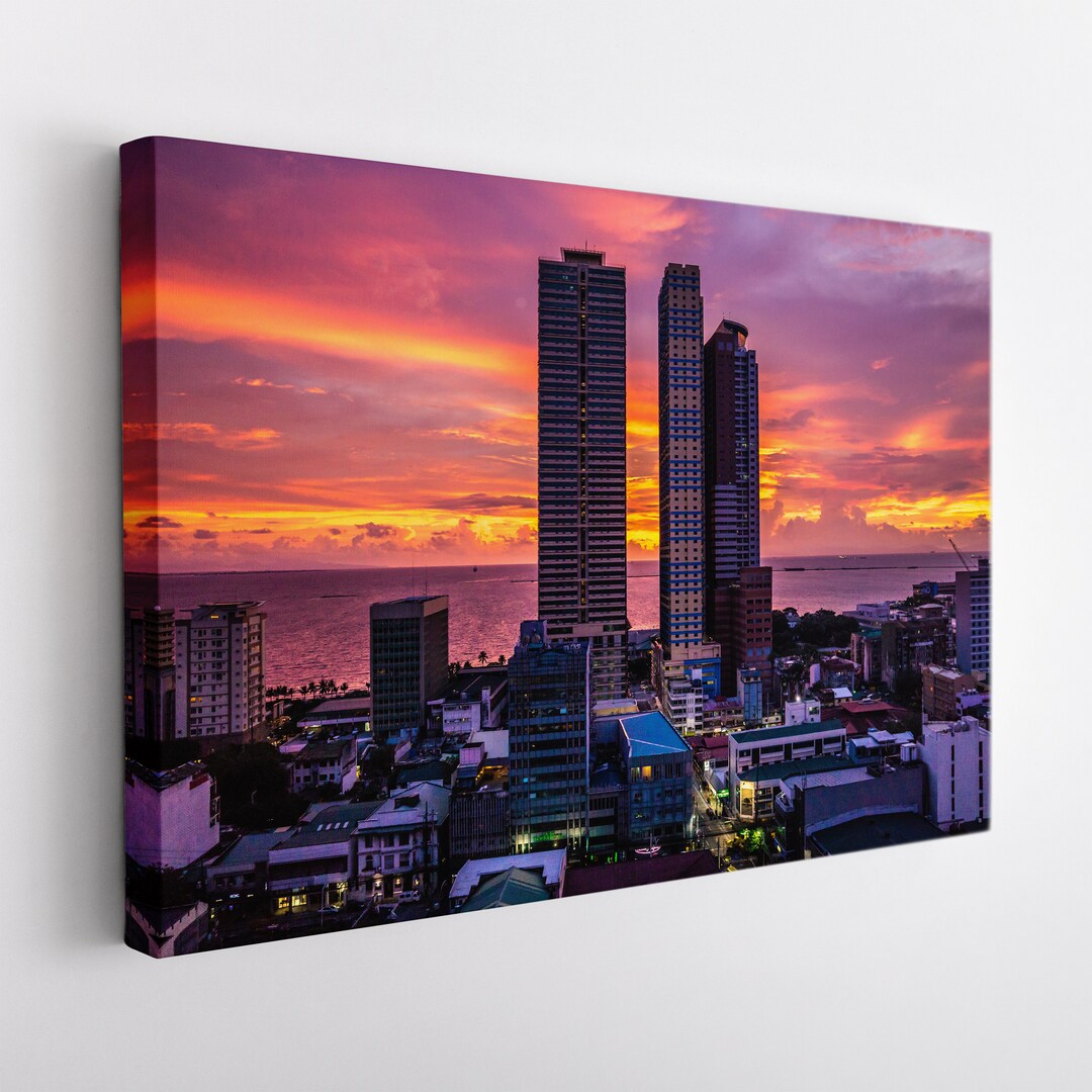 Manila Canvas Print, Manila Skyline, Philippines Wall Art - Etsy