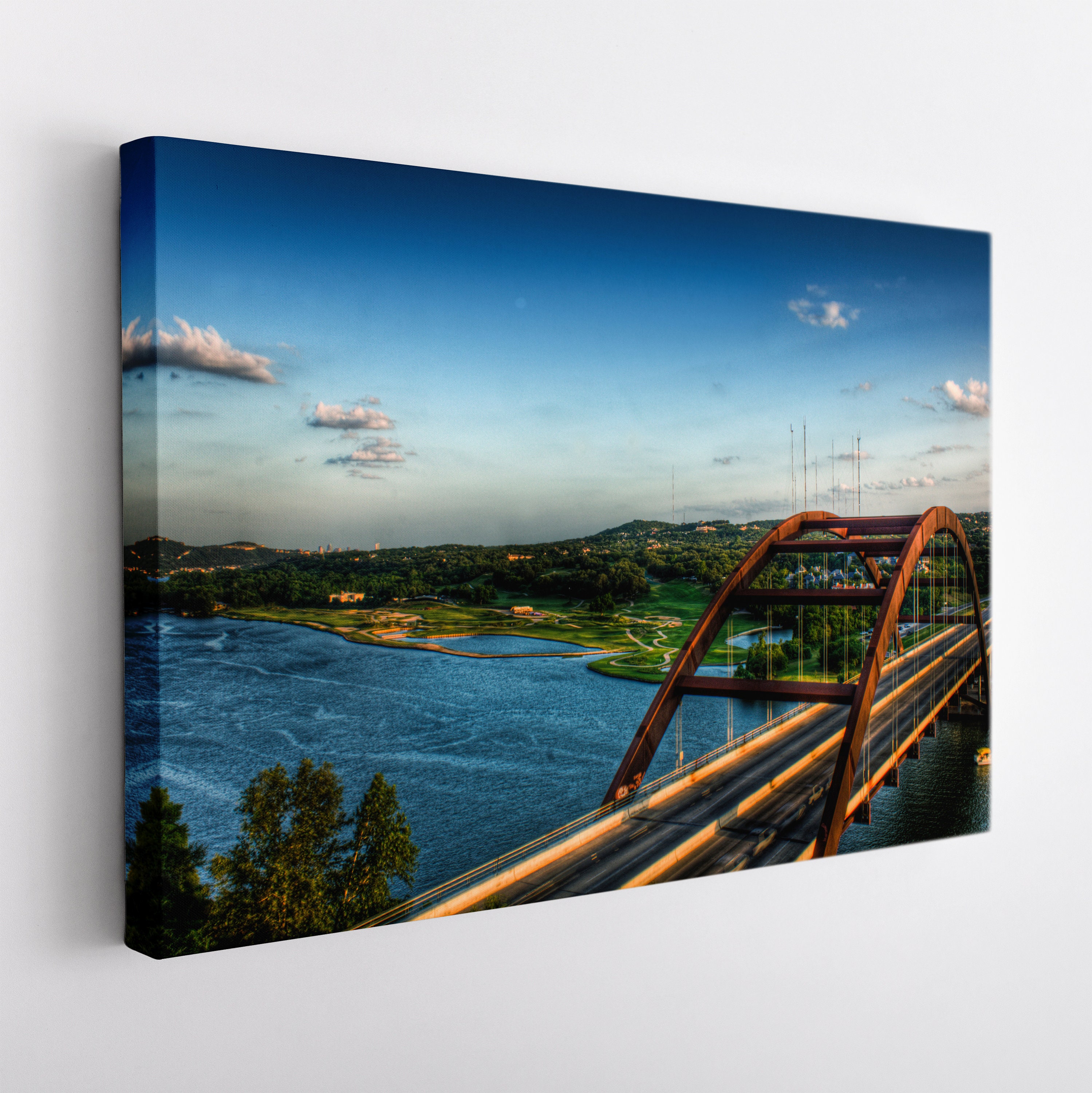 Austin Canvas Print, Austin Wall Art, Austin Bridge Print - Etsy
