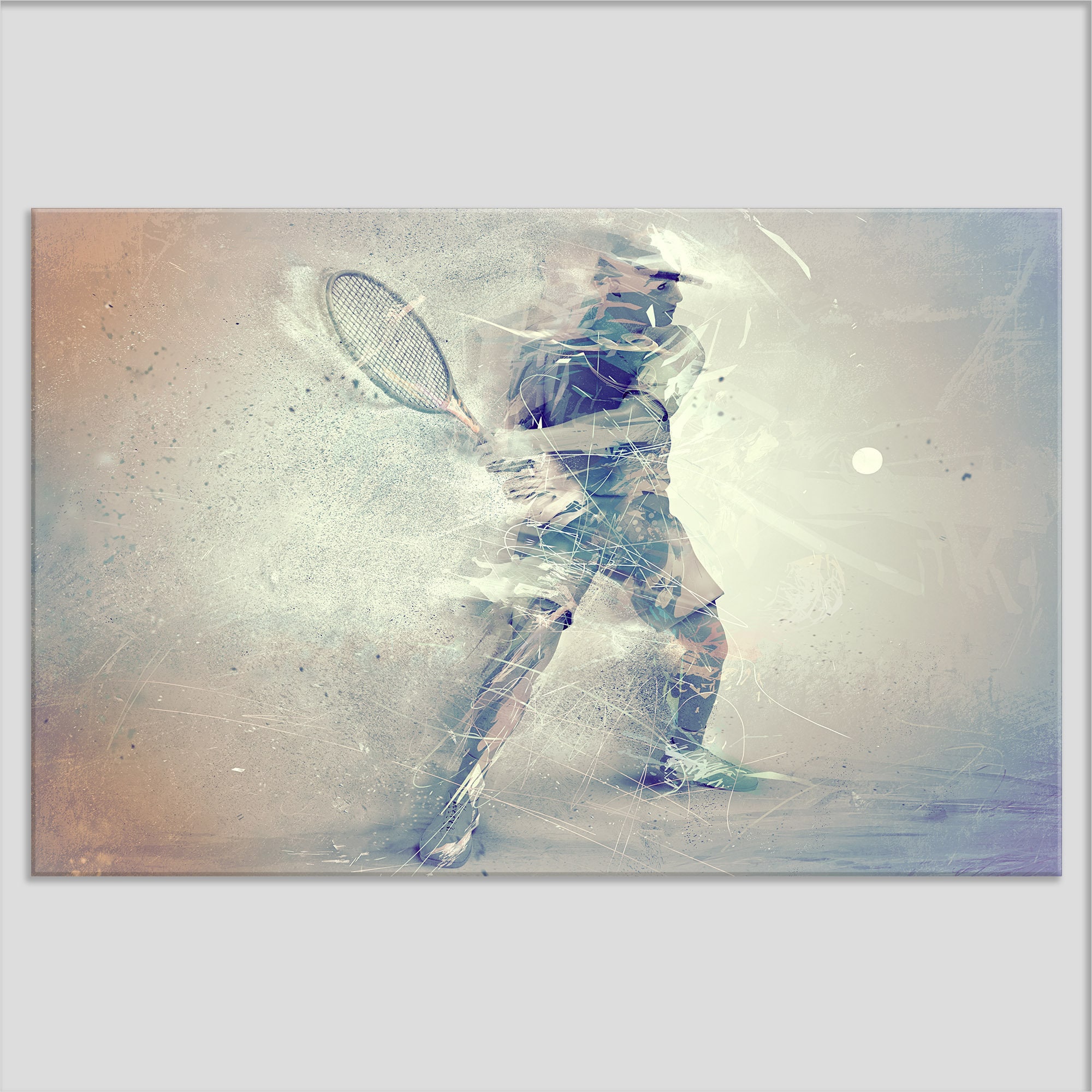 Tennis Canvas Print, Tennis Wall Art, Abstract Tennis Painting, Tennis ...