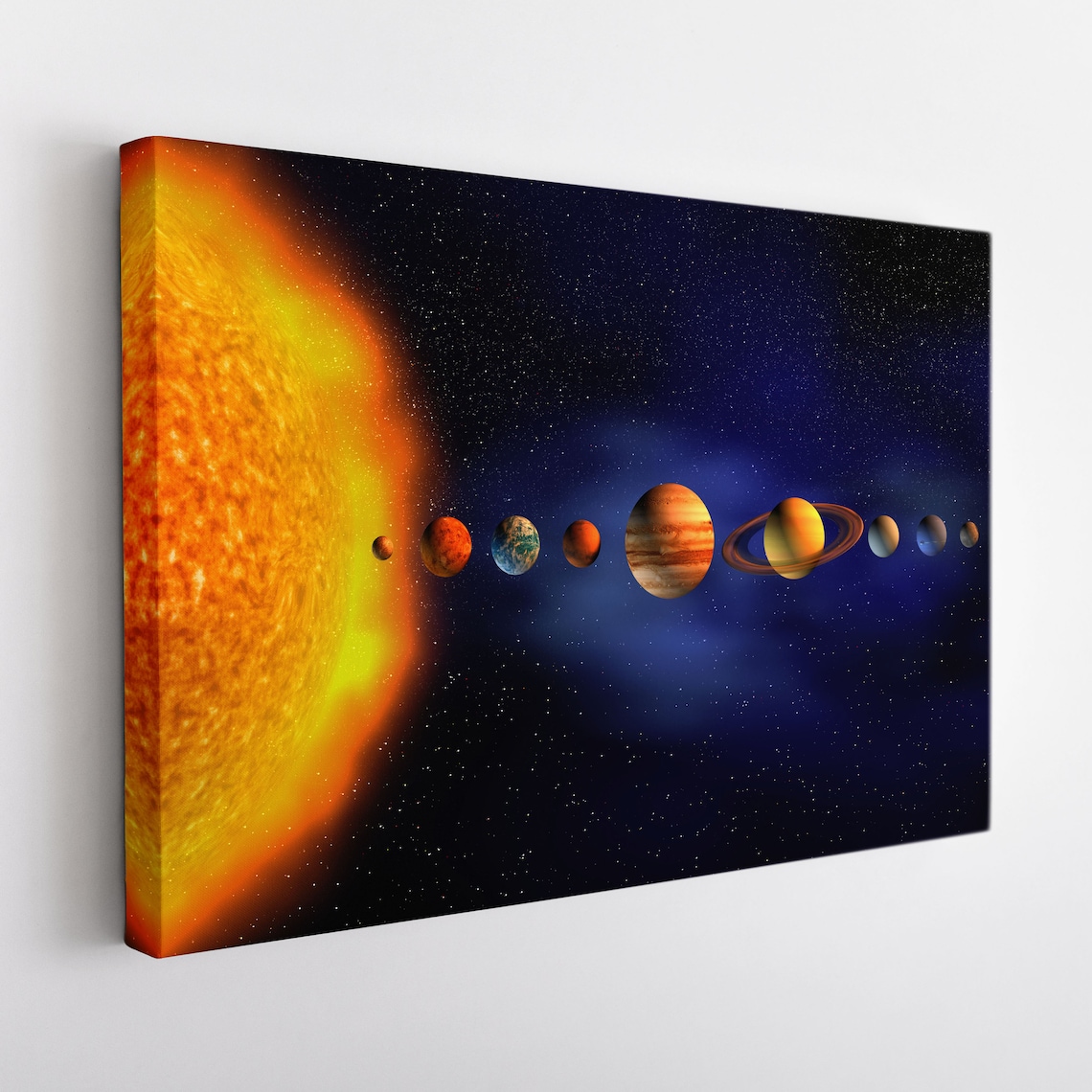 Solar System Canvas Print, Space Canvas Art, Universe Wall Art, Space ...