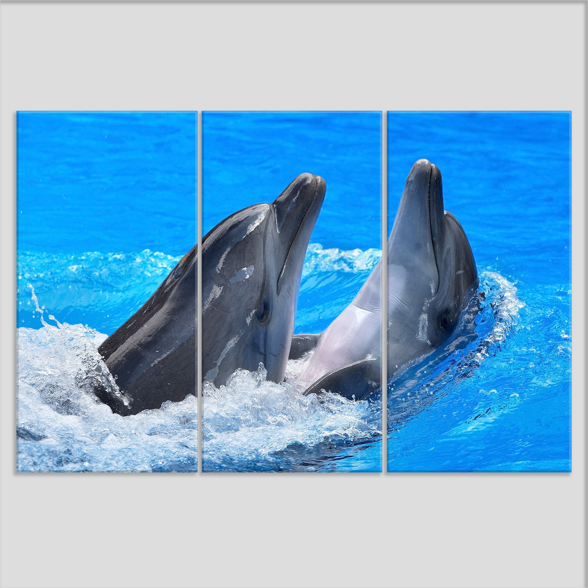 Dolphins Wall Art, Dolphins Canvas Print, Ocean Life Canvas Art - Etsy