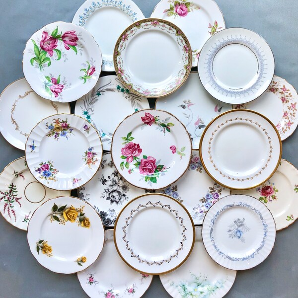 Mismatched Plates - Etsy