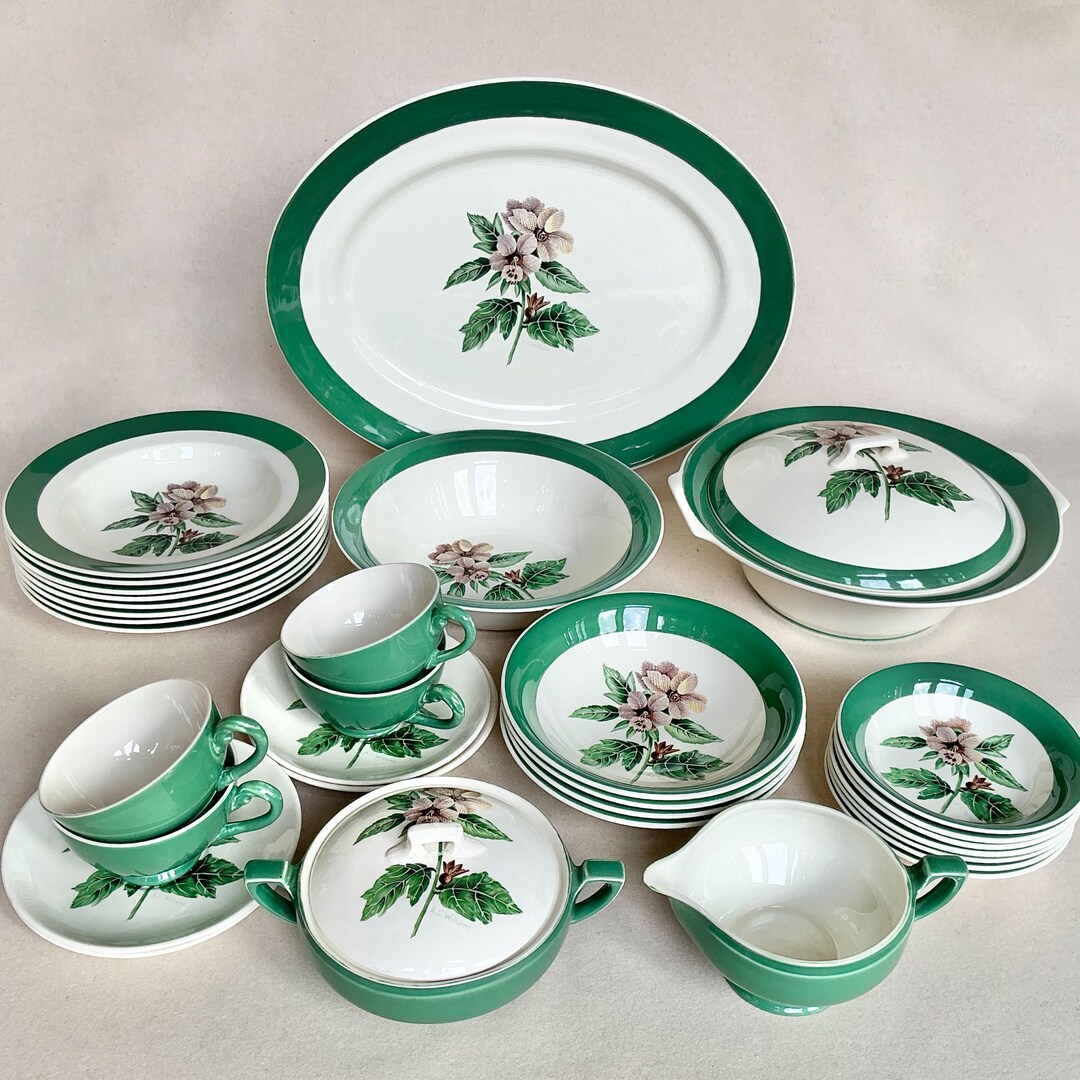 Myott Staffordshire England, Peggy O'neill Pattern. Platter, Bowls, Tea ...