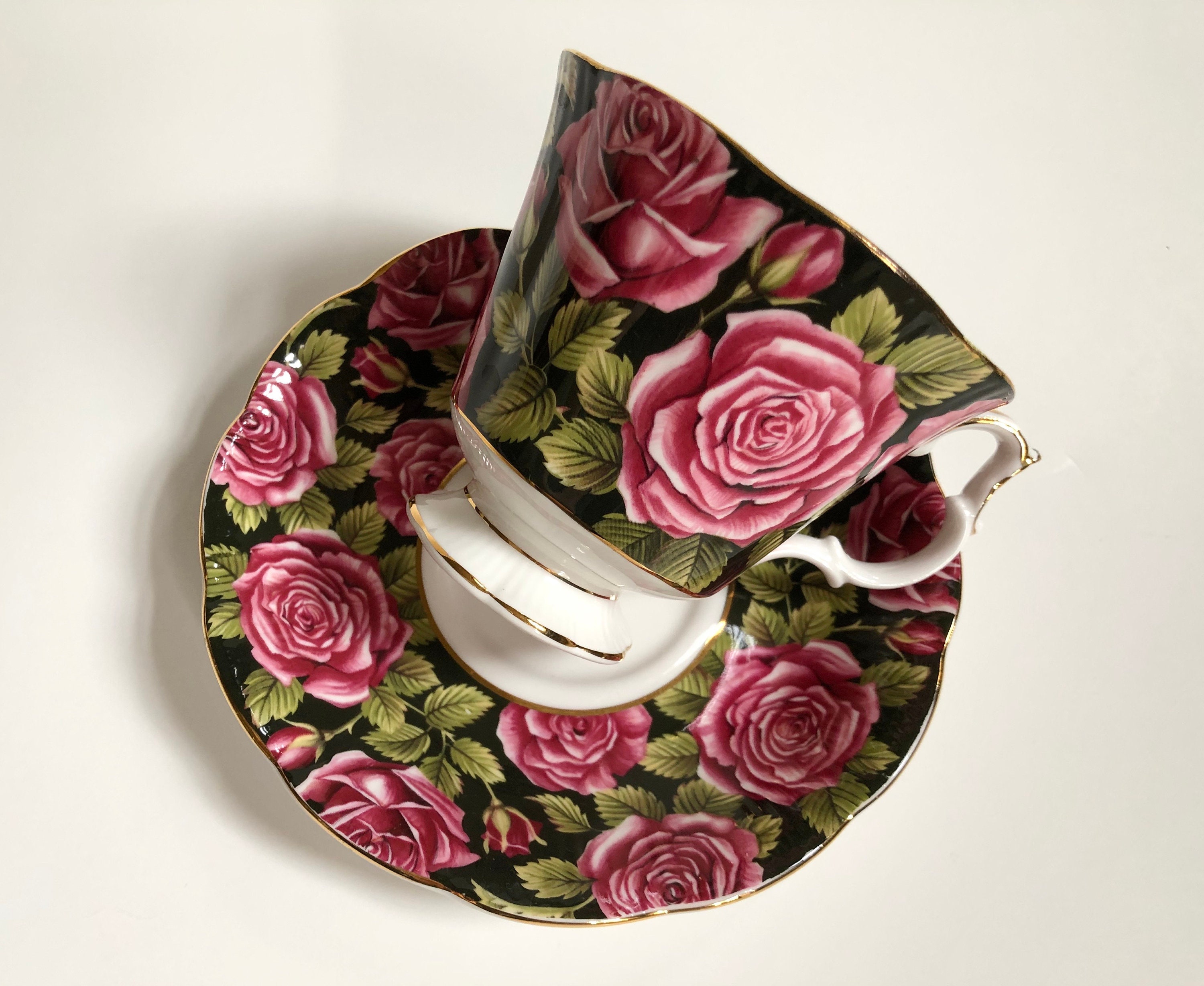 Royal Albert Flora Series and June Tea Cup and Saucer Sets. Floral Cups ...