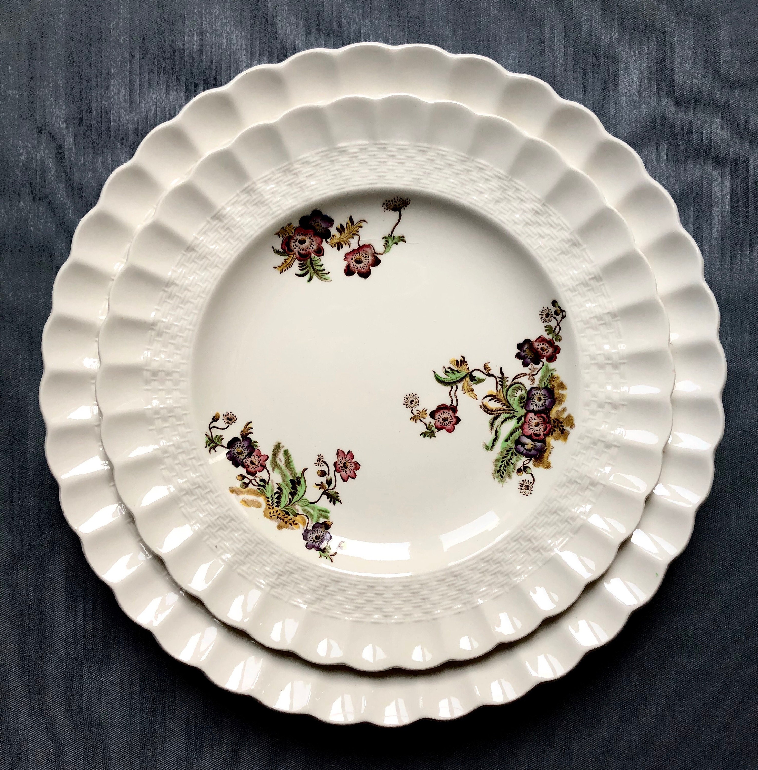 Copeland Spode Wicker Lane Dinnerware Set for 2 or 4 - Etsy