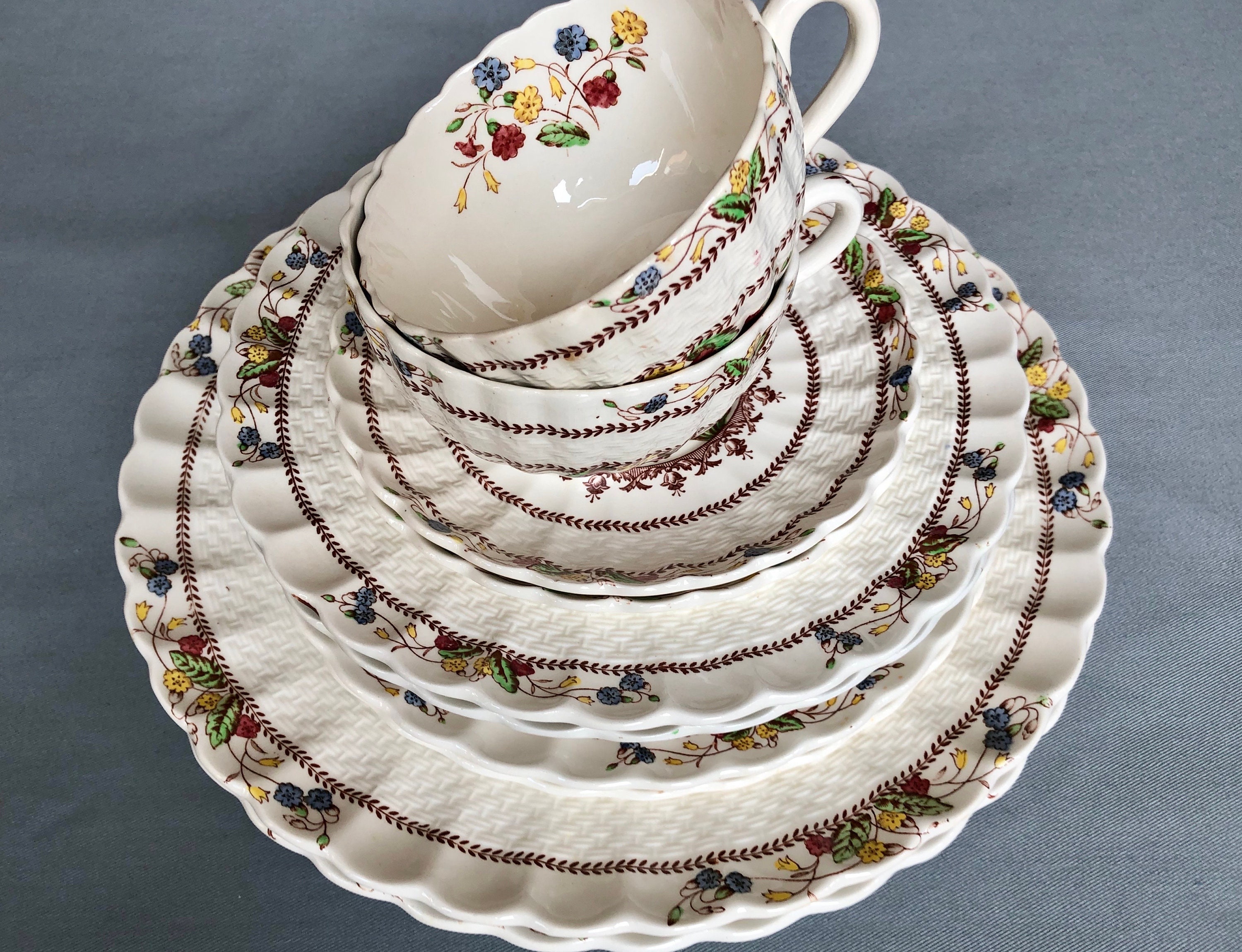 Copeland Spode Cowslip Dinnerware Set for 2 or 4 - Etsy