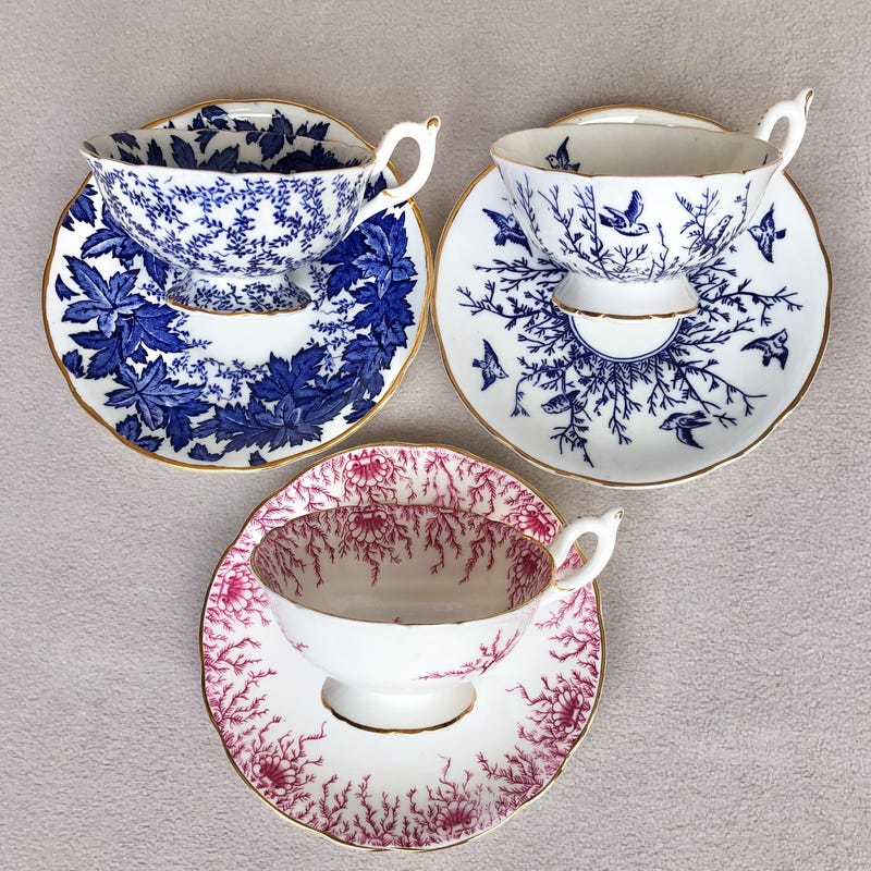 Blue White Tea Cup - Etsy