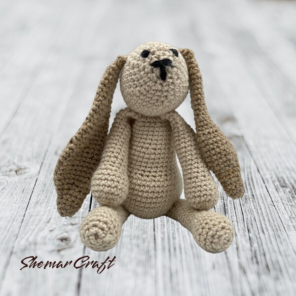 Crochet Long Eared Bunny Pattern - Etsy