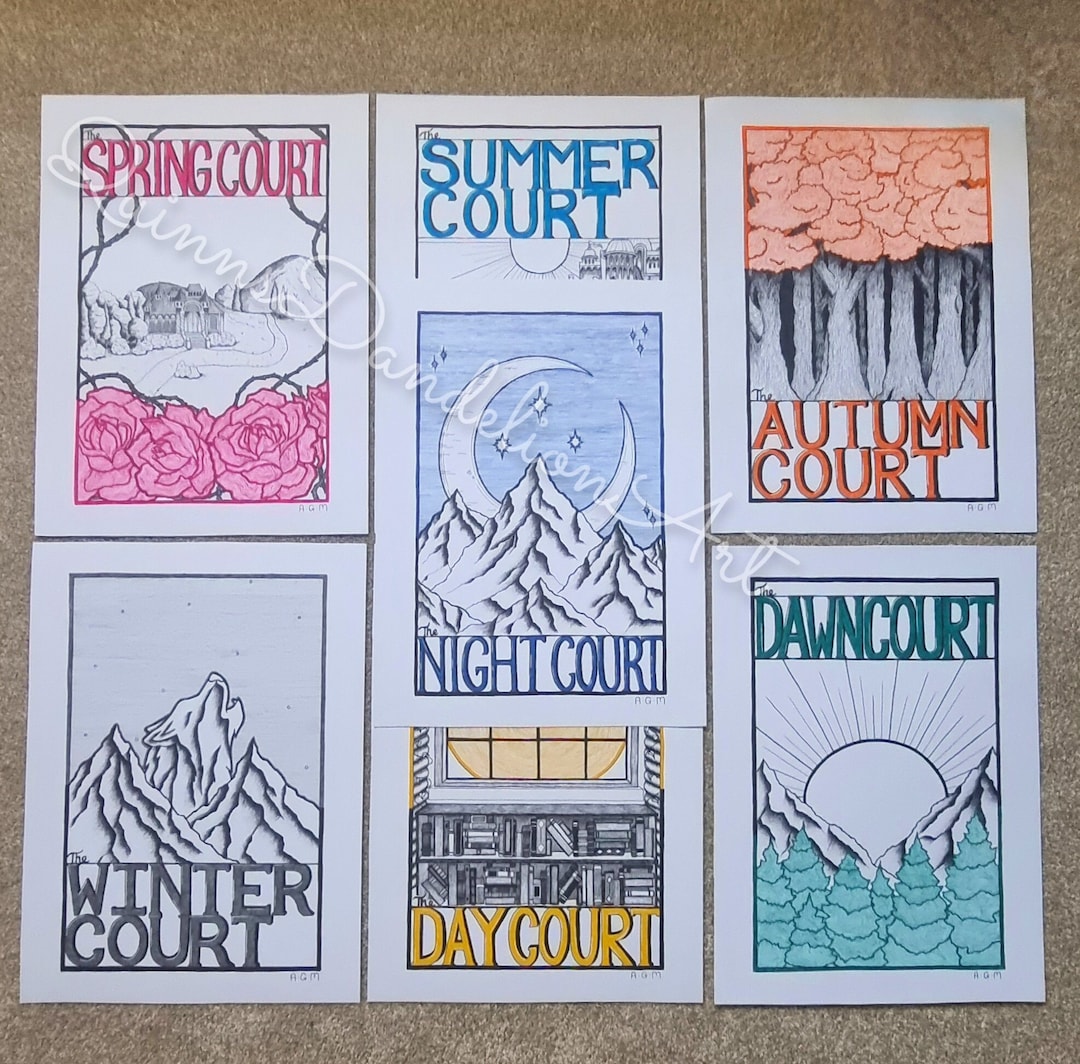 ACOTAR Courts - Spring | Summer | Autumn | Winter | Day | Dawn and ...