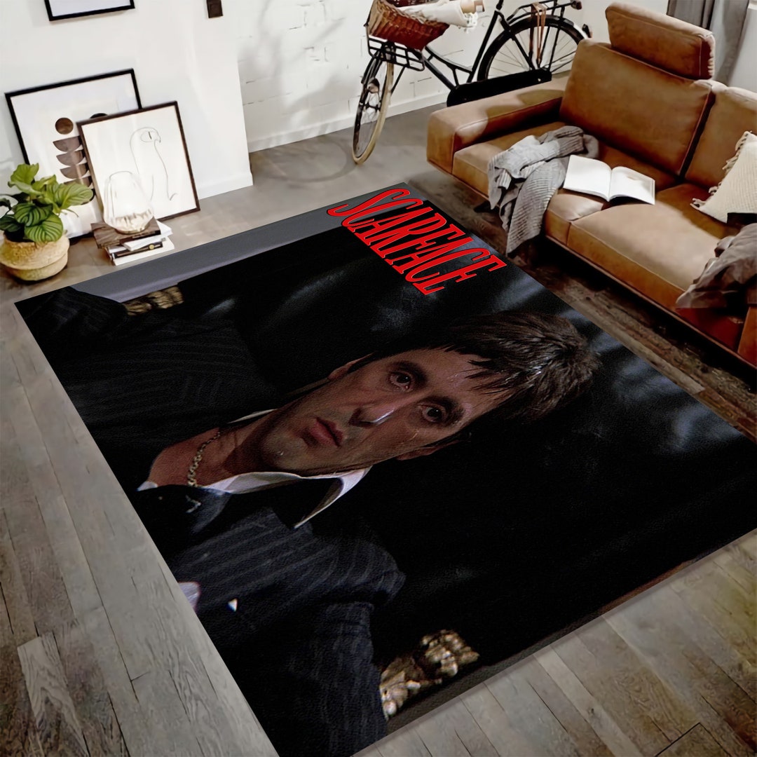 Scarface Rug, Tony Montana Rug, Fan Rug, Themed Rug, Custom Gift Unique ...