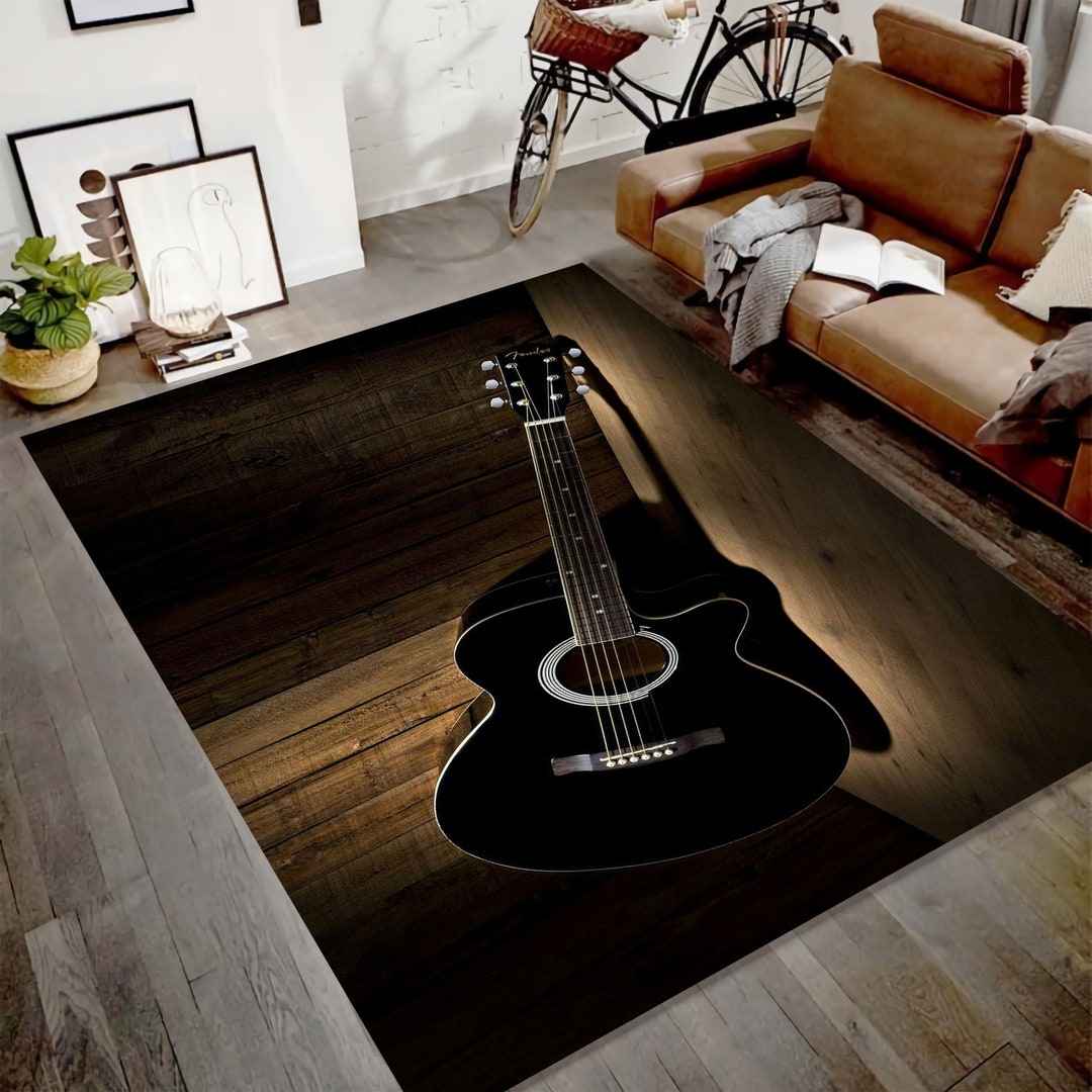 Guitar Design Rugs, Music Rug,fan Rug, Area Rug, Popular Rug, Modern ...