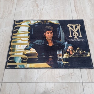 Scarface Rug, Tony Montana Rug, Fan Rug, Themed Rug, Custom Gift Unique ...