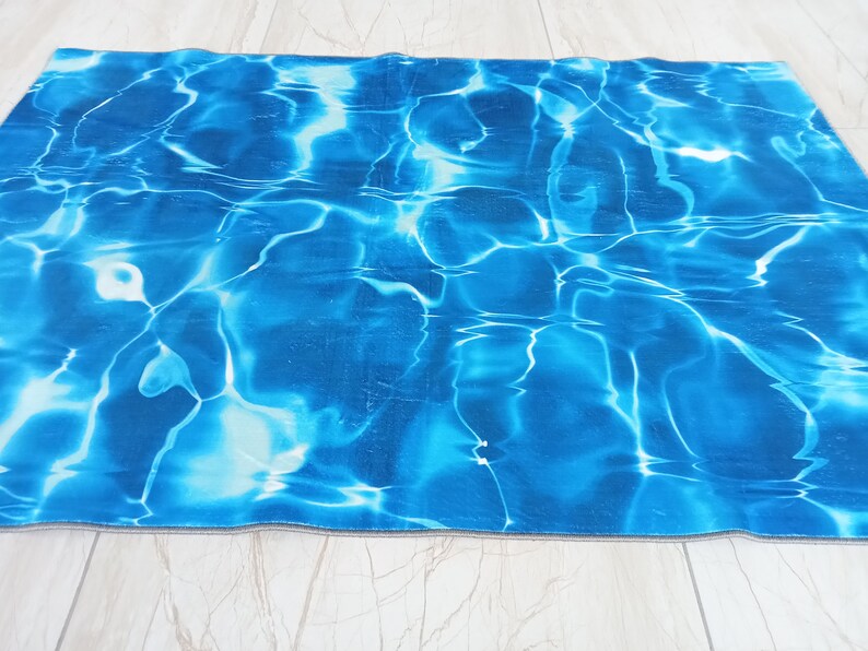 3D Water Rug Illusion Rugabstract&for Living Room Rugnon - Etsy