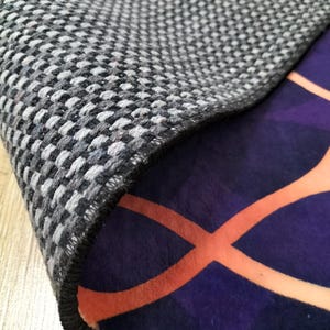 Purple Themed Rug, Purple Gold Runner Rug, Purple Gold Rug,purple Gold ...