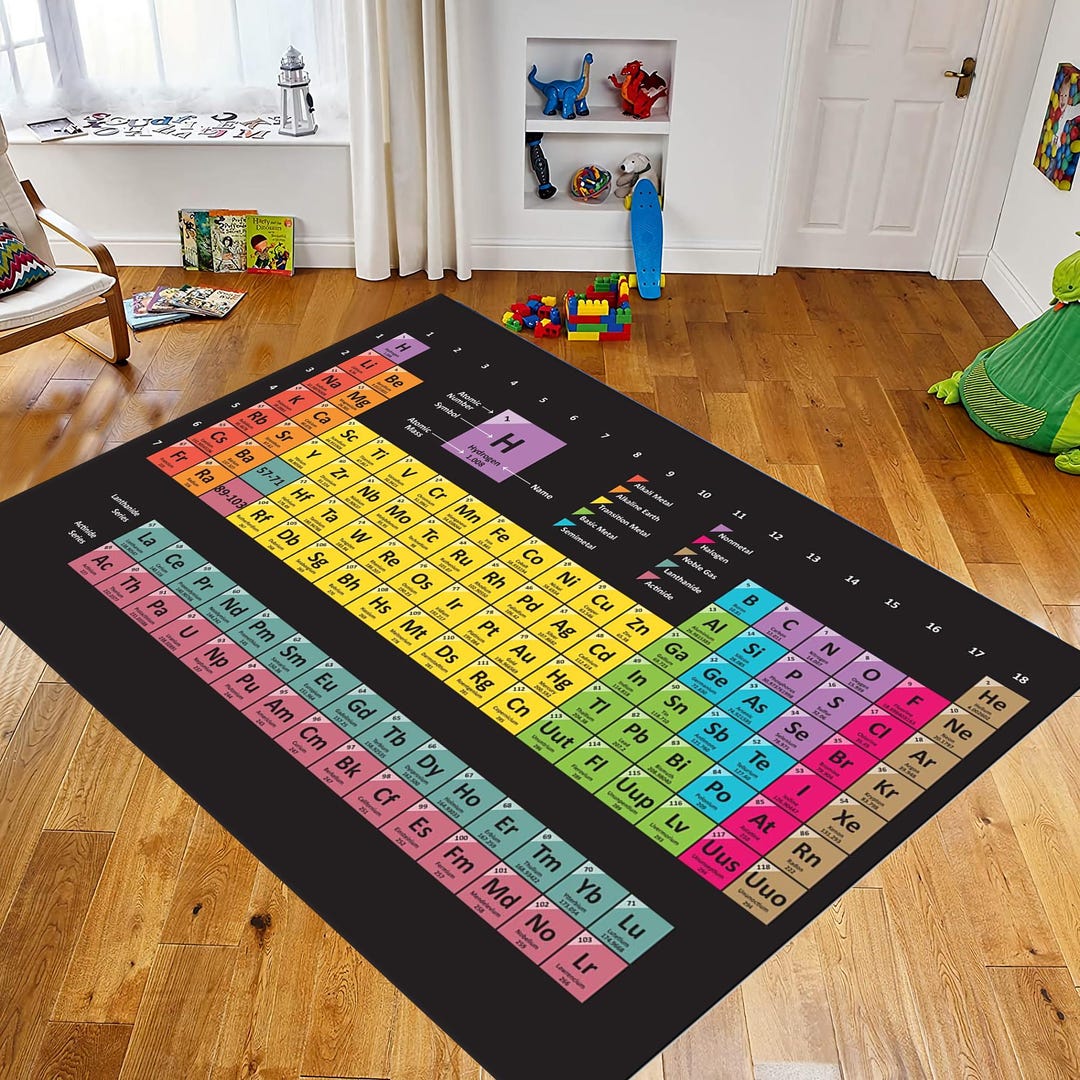 Periodic Table Rug, Periodic Table Rugs, Science Rug, Periodic Table ...