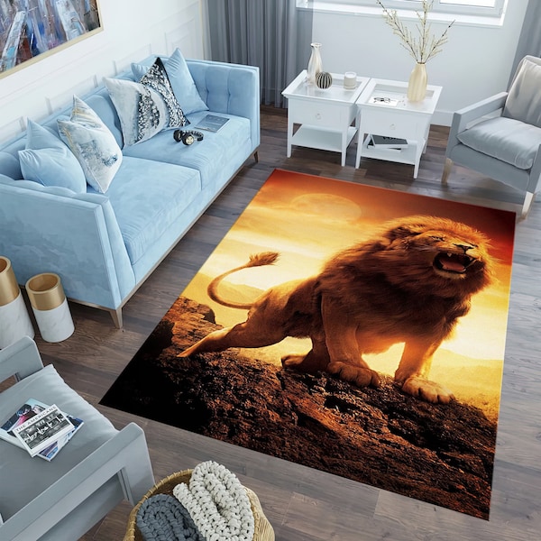 Lion Rug - Etsy