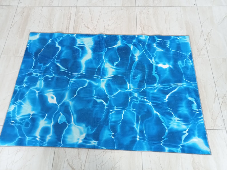 3D Water Rug Illusion Rugabstract&for Living Room Rugnon - Etsy
