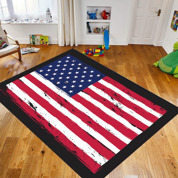 American Flag Rug - Etsy