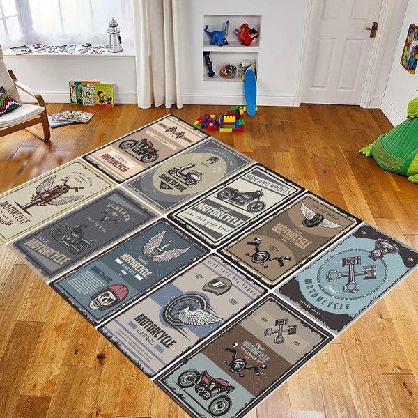 Motorcycle Rug - Etsy