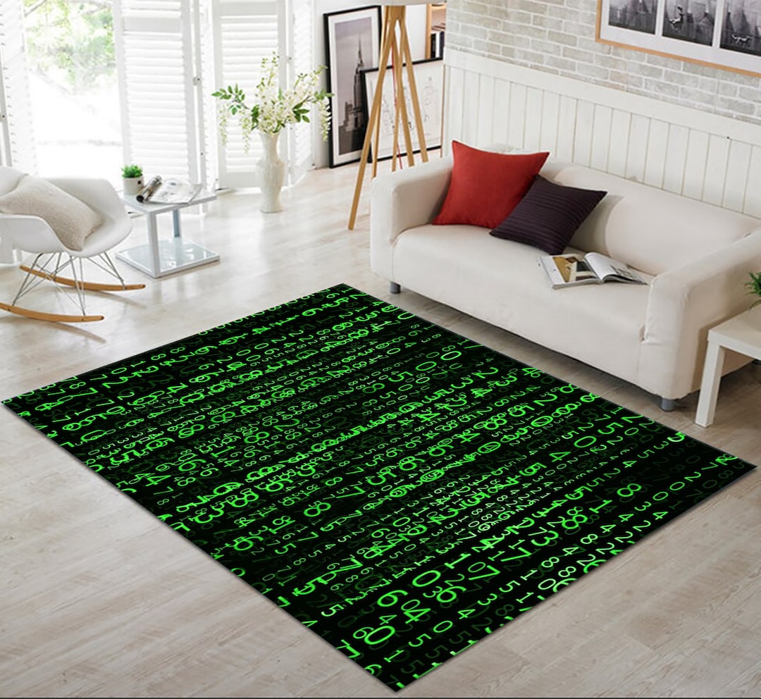 Matrix Art Rug,matrix Rug,for Living Room Rug,fantastic Rug,custom Rug ...