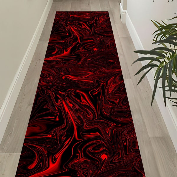 Red Rug Runner - Etsy