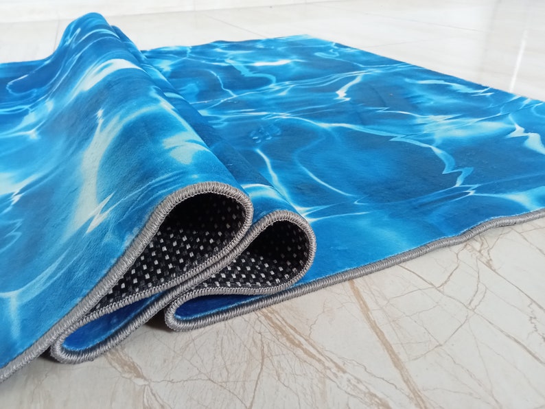 3D Water Rug Illusion Rugabstract&for Living Room Rugnon - Etsy