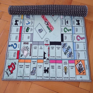 Board Game Rug,monopoly Game Rug, Kids Rug, Boy Room Rug, Kid Christmas ...