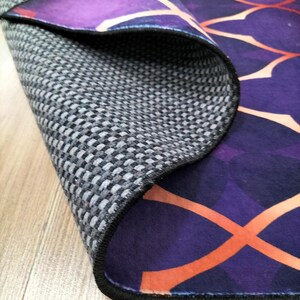 Purple Themed Rug, Purple Gold Runner Rug, Purple Gold Rug,purple Gold ...