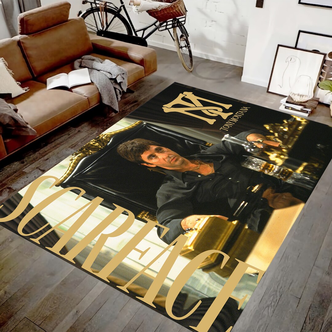 Scarface Rug, Tony Montana Rug, Fan Rug, Themed Rug, Custom Gift Unique ...