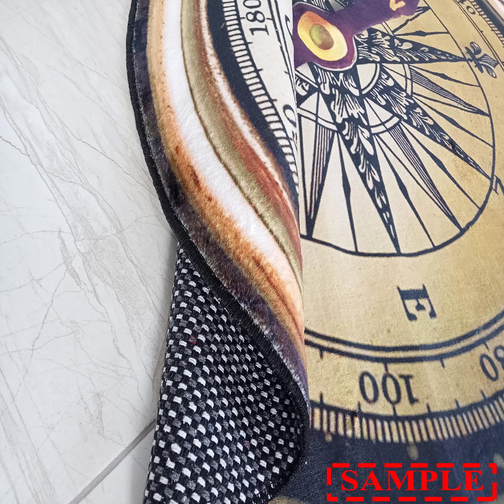 Celestial Compass Rug: Gold Star Galaxy Accent Carpet - Etsy