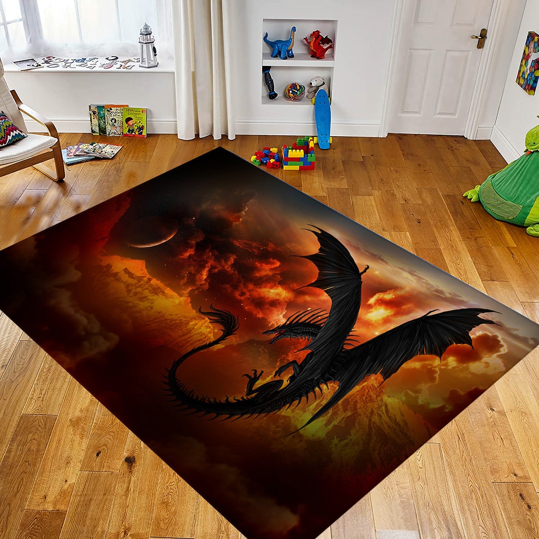 Dragon Rug,dragon Pattern Rug,customized Rug,family Gift,modern Rugs ...
