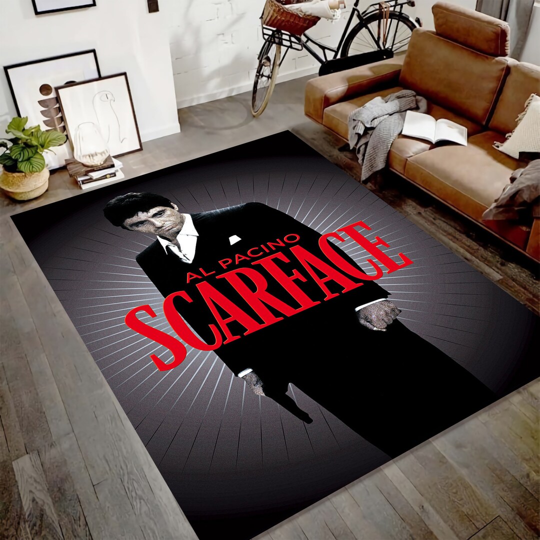 Scarface Rug Tony Montana Rug Fan Rug Themed Rugcustom - Etsy