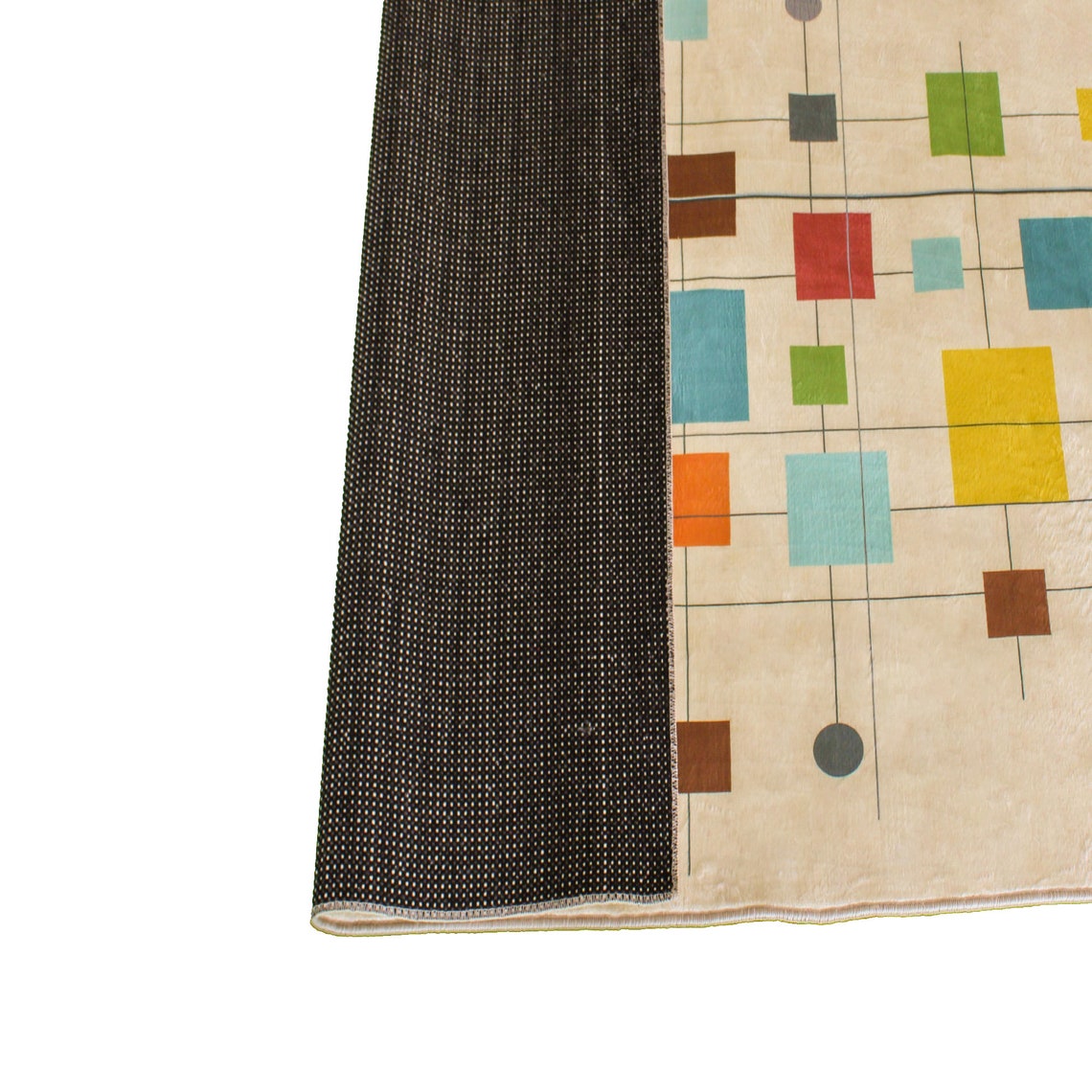 Mid Century Modern Rug Minimal Rug Abstract Rug Anti-slip - Etsy