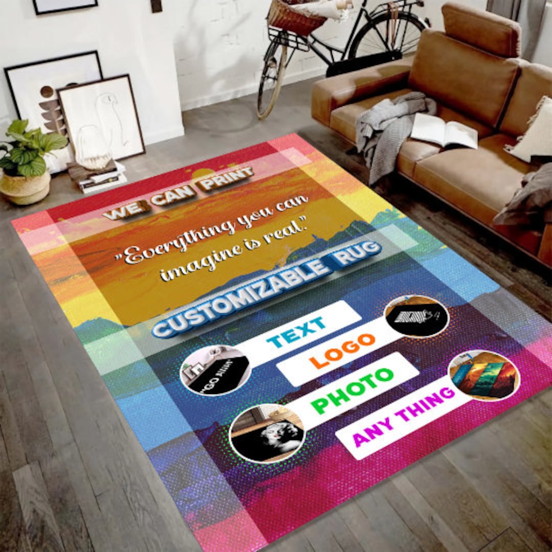 Custom Rug, Your Image Rug, Area Rug, Personalized Rug, Custom Rug ...