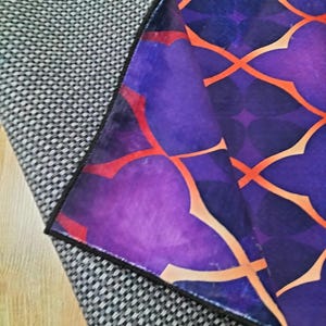 Purple Themed Rug, Purple Gold Runner Rug, Purple Gold Rug,purple Gold ...