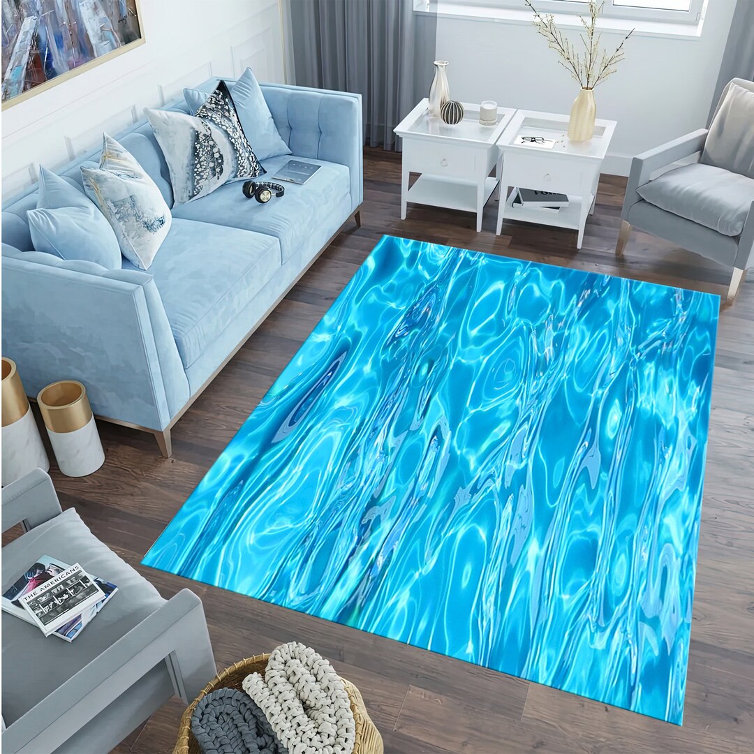 3D Water Rug, Illusion Rug,abstract&for Living Room Rug,non Slip Floor ...